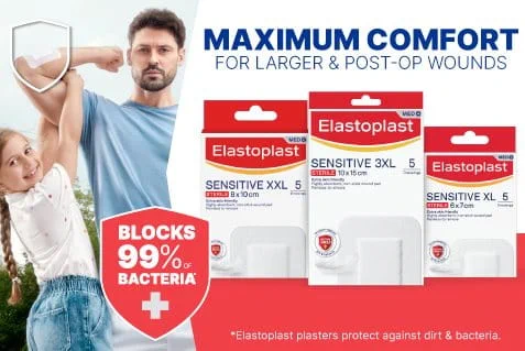Large Wound Dressings for Sensitive Skin | XL & XXL Plasters | Elastoplast
