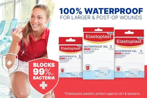 Large Waterproof Wound Dressings | XL & XXL Plasters | Elastoplast